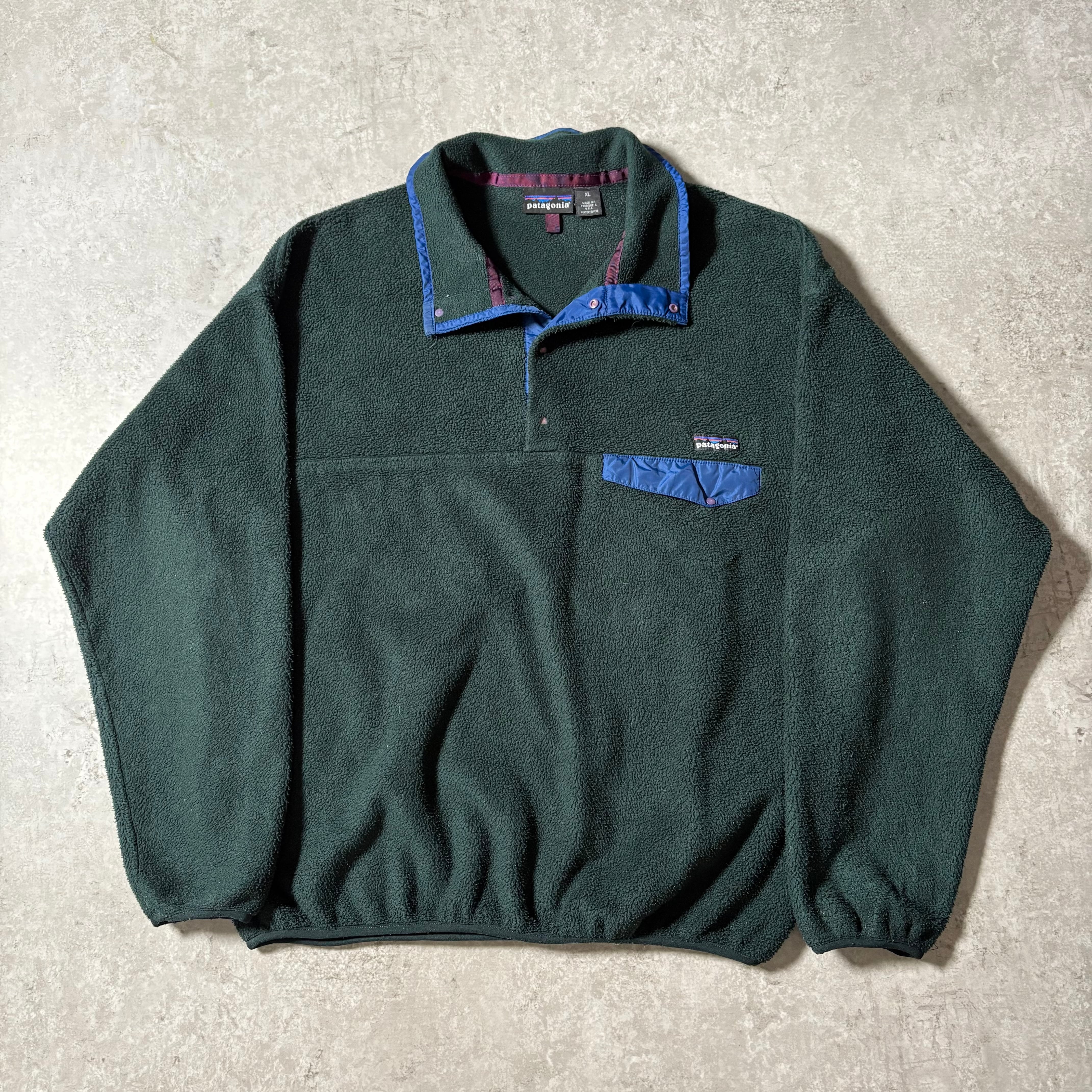 1990s Patagonia Synchilla Snap-T Fleece Pullover "雪なし!!" | 古着屋ROI