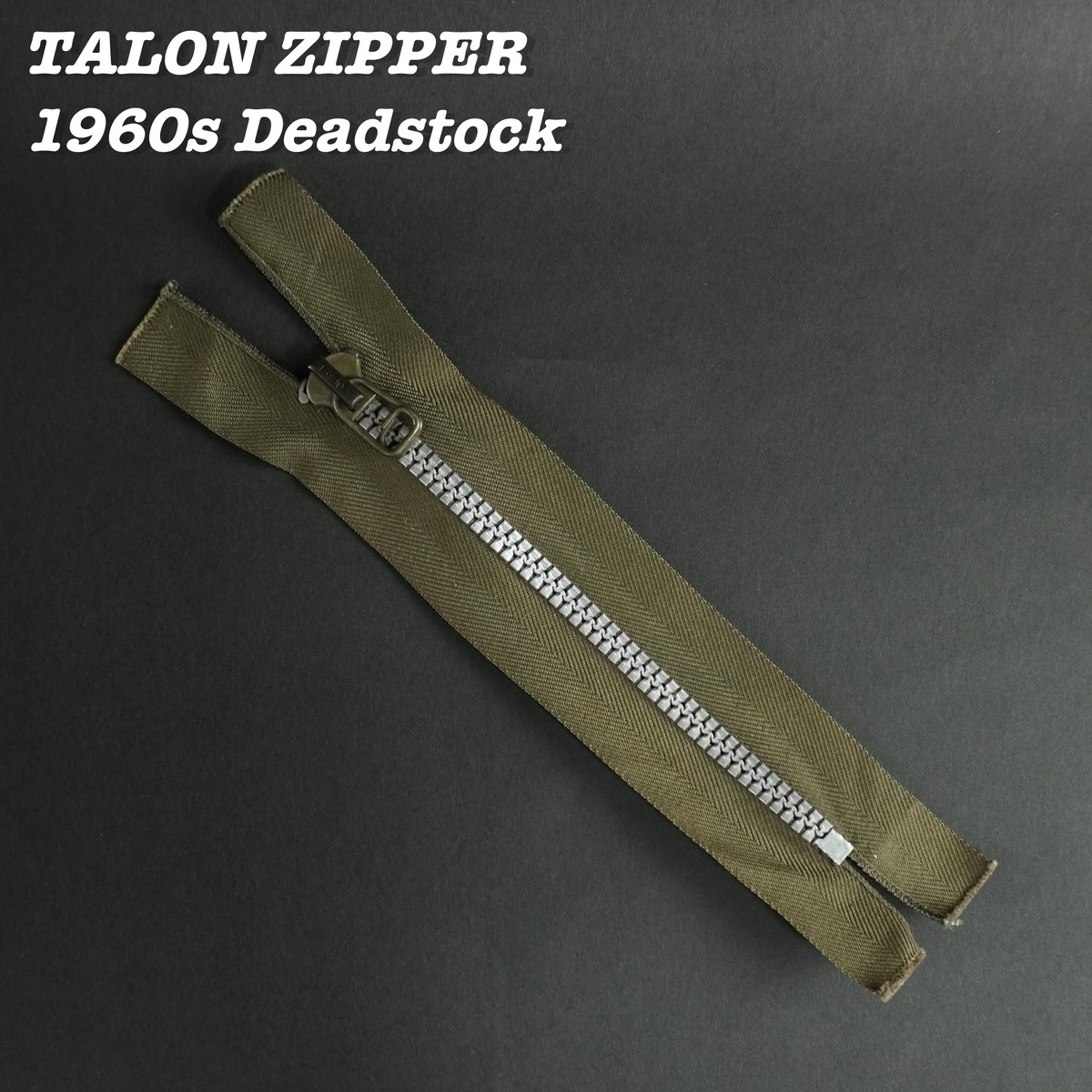 TALON ZIPPER 1960s OLIVE Deadstock ⑤ | Loki Vintage&Used