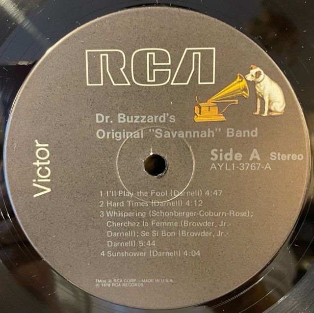 DR.BUZZARD'S ORIGINAL SAVANNAH BAND "SAME" LP | EAD RECORD