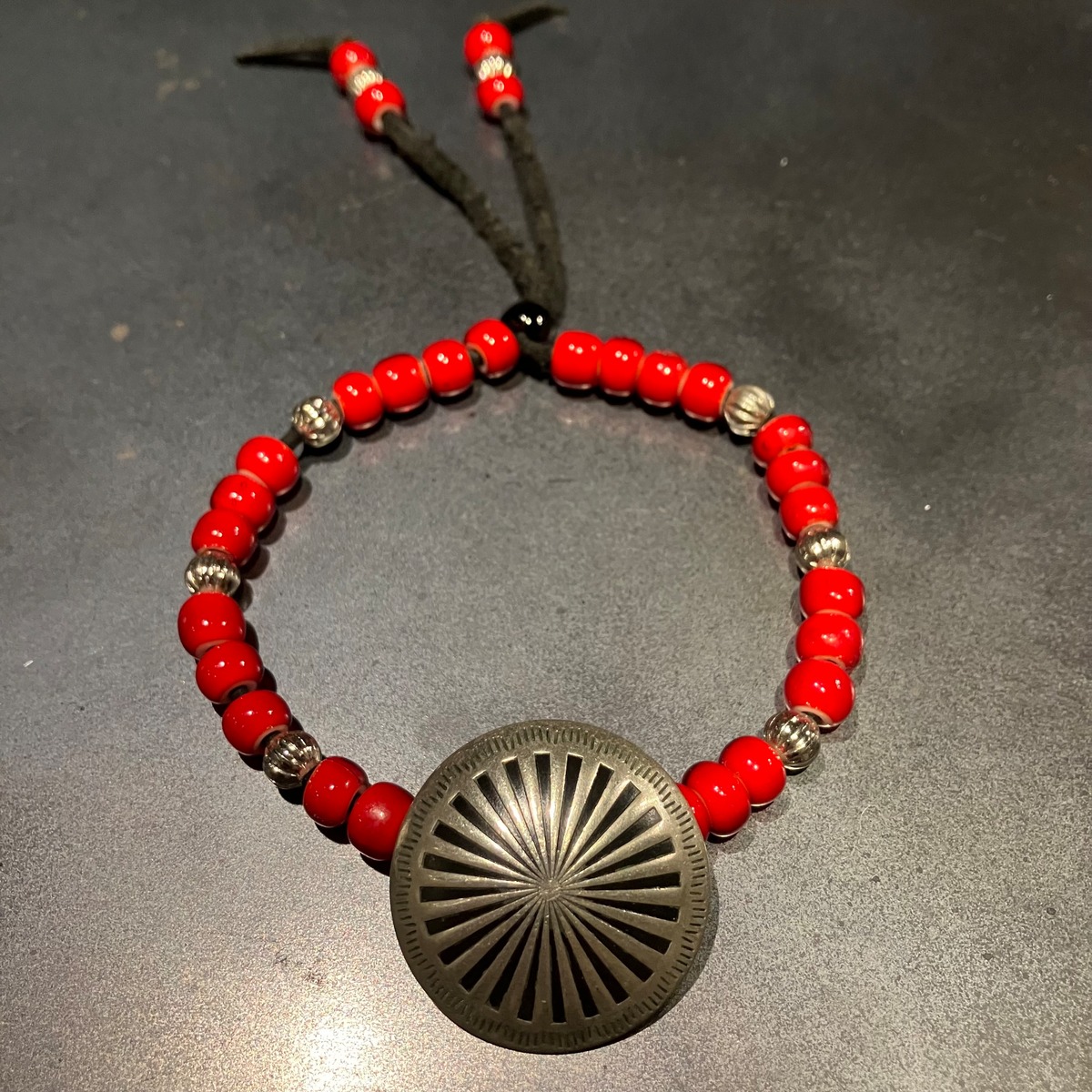 SILVER925 CONCHO BEADS DESIGN BRACELET /シルバー/ブレスレット | maryland_accessories