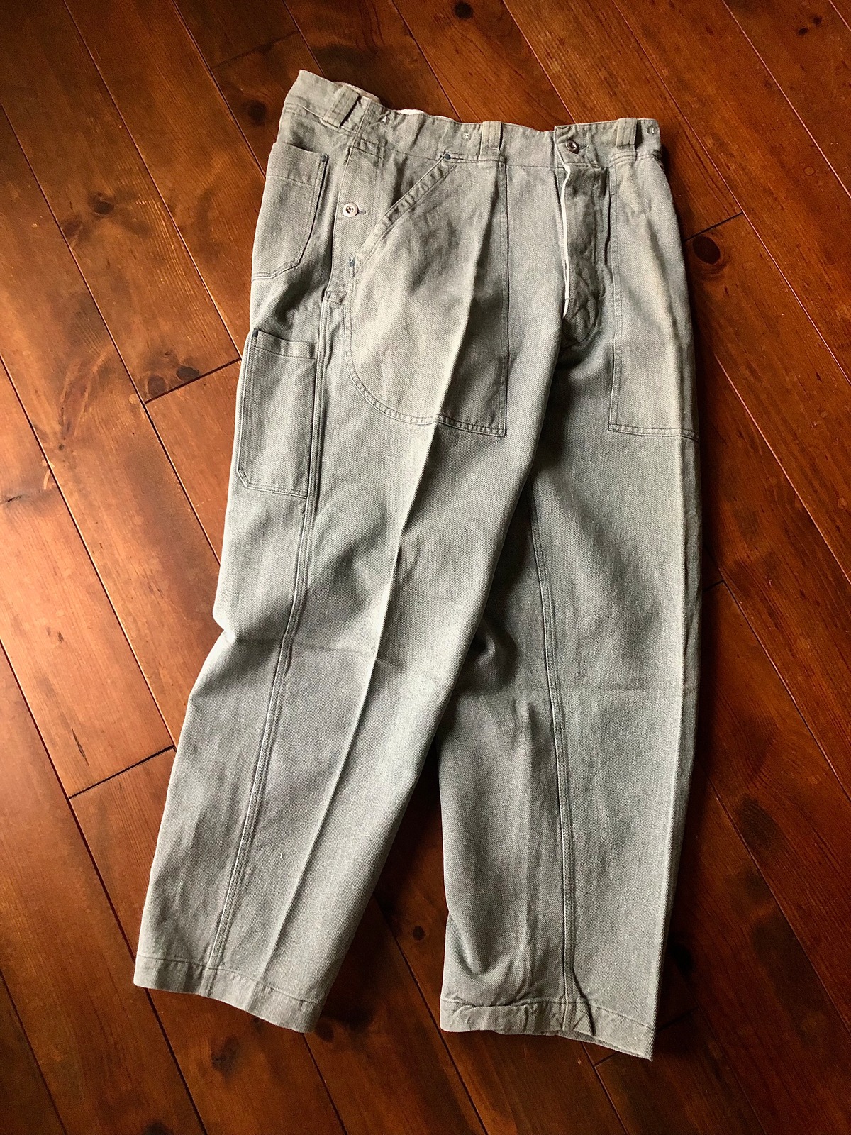 50s SWISS ARMY DENIM WORK PANTS | SLOW RIDE
