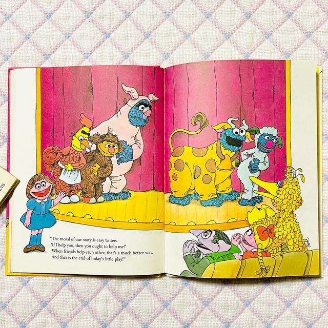 "THE LITTLE RED HEN" SESAME STREET 小さな赤いめんどり セサミストリート 中古洋書絵本 1981年 ジム ...