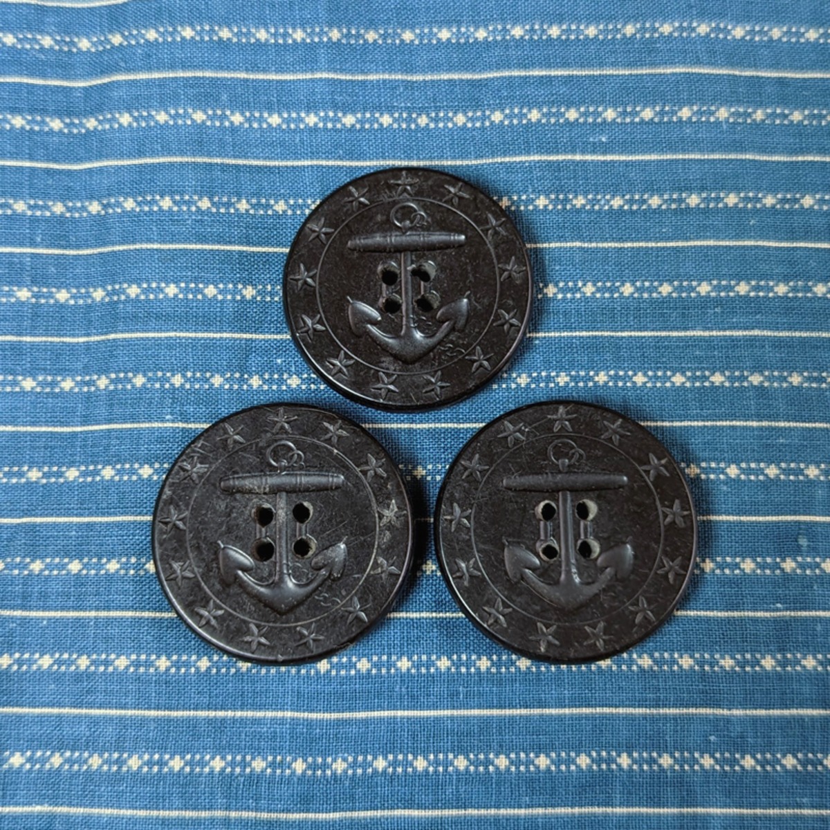 Lot of 3 1910s～ U.S.NAVY Peacoat Buttons | Wonder Wear ヴィンテージ古着ネットショップ