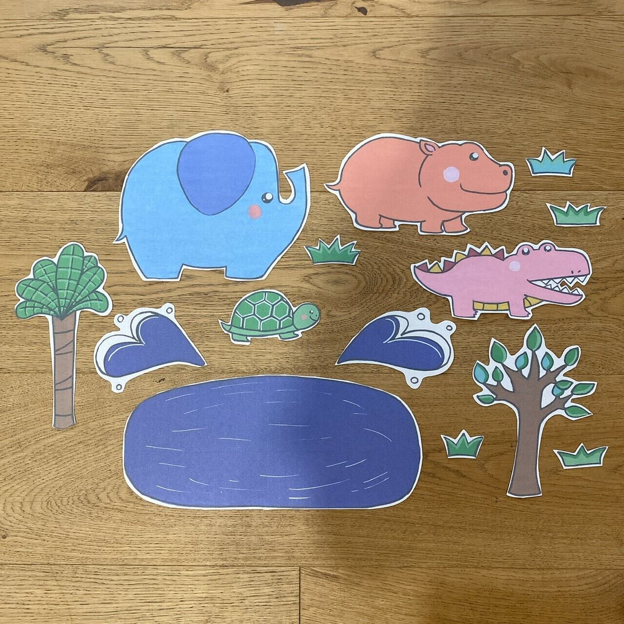 さんぽ ぞうくん パネルシアター お話 台本つき しかけあり | パネルシアター・スケッチブック 保育用品販売 risugumi