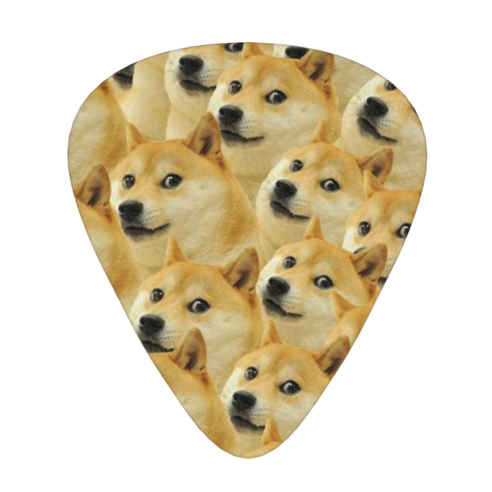 Mr Doge Meme Print Guitar Picks 12パック3異なる厚さアートベースピックウクレレベース付きピックケース 並行 ...