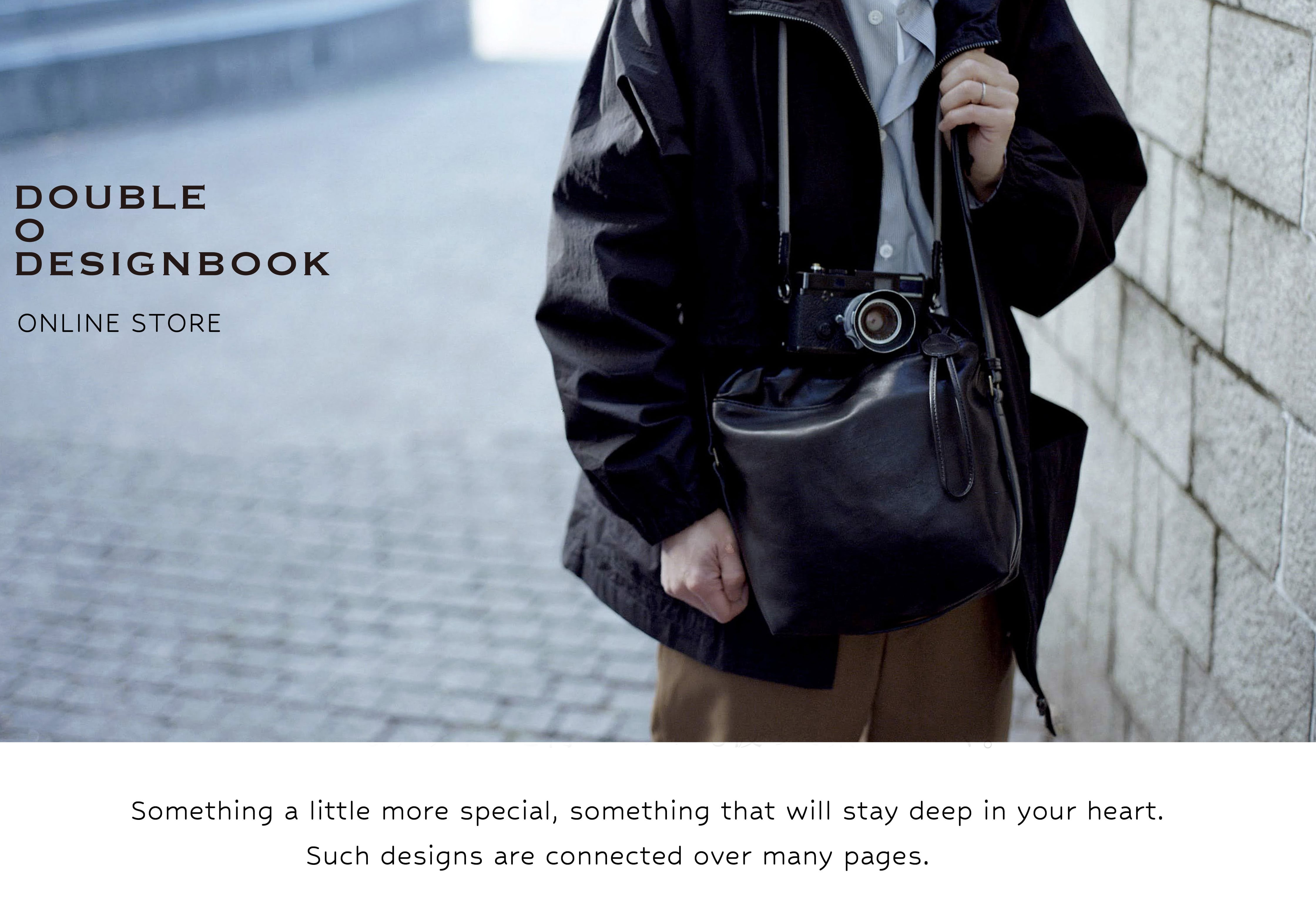 DOUBLE O DESIGNBOOK レザープロダクトのデザインスタジオ 写真家ハービー・山口とコラボしたカメラバッグ