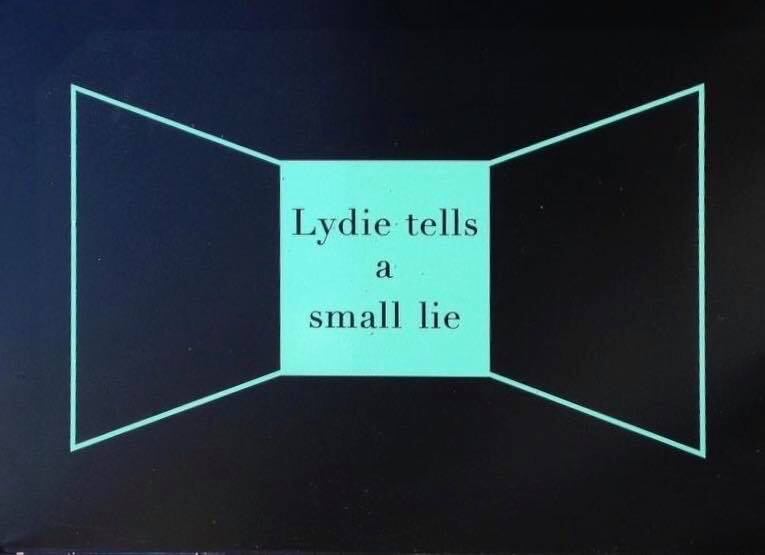 lydie tells a small lie