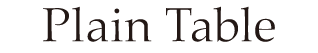 BLOG | Plain Table