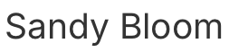 Sandy Bloom