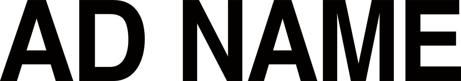 AD NAMEについて | AD NAME