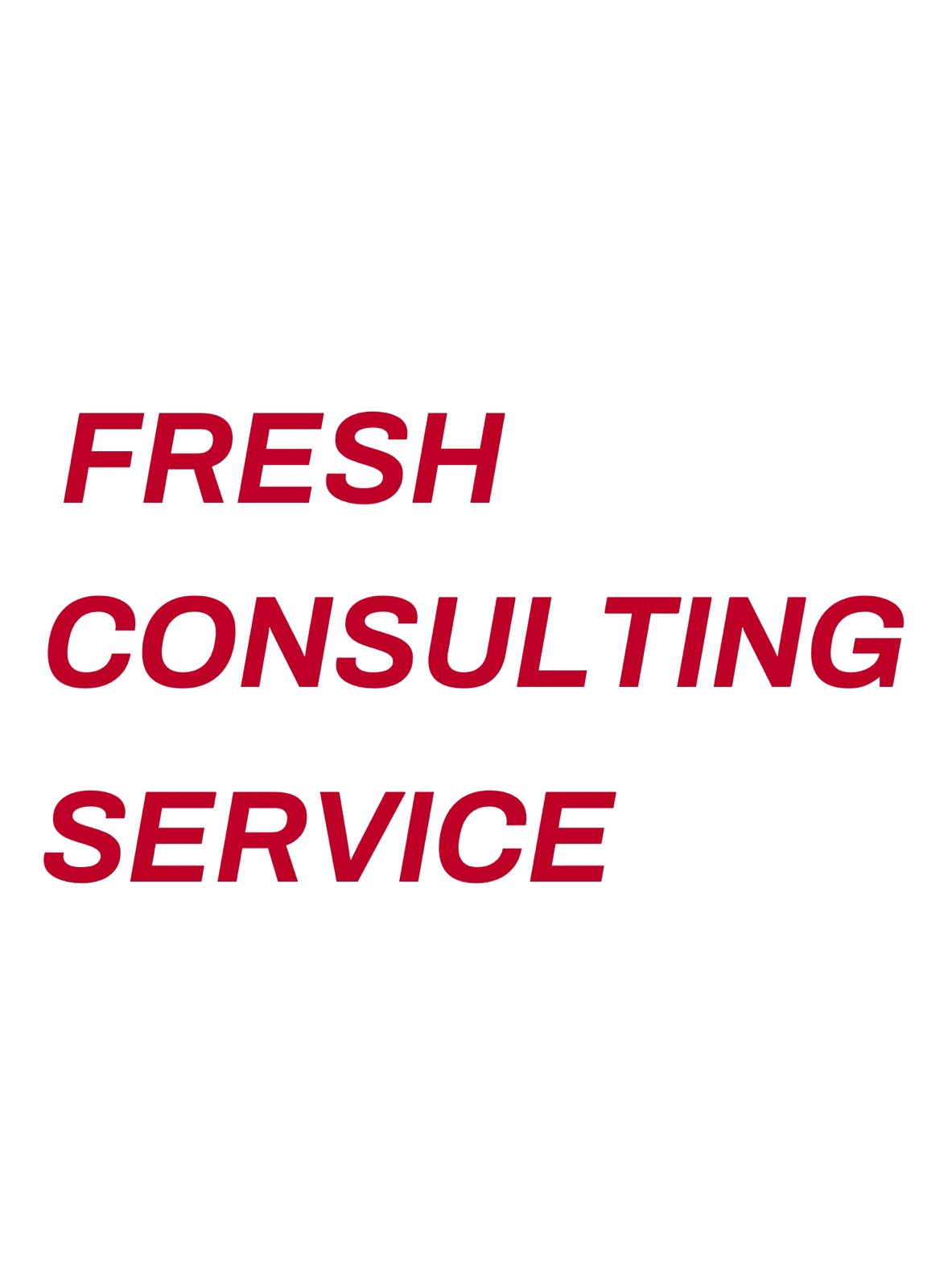 FRESH CONSULTING SERVICE