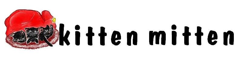 kitten mitten Vintage