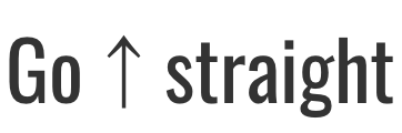 Go↑straight