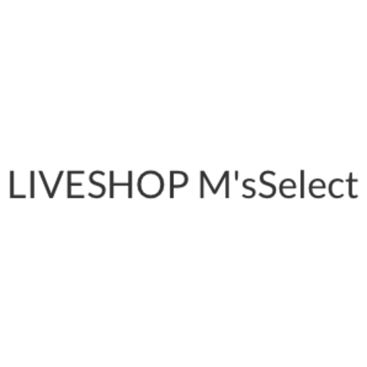 シートマスク Liveshop Msselect