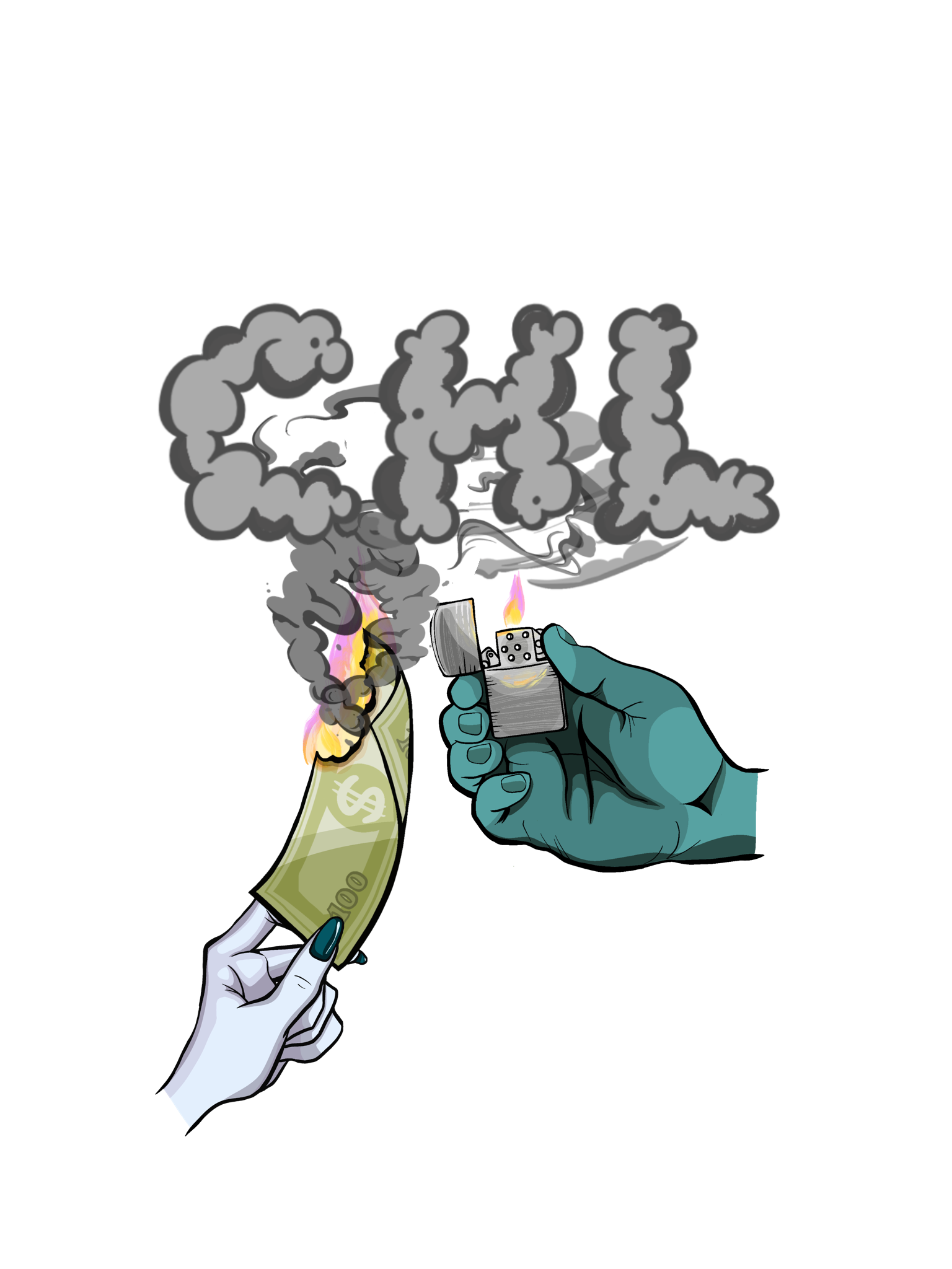 chillz original LOGO hoodie/gray | chillz brand