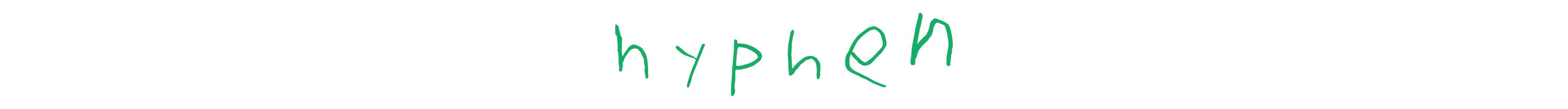 hyphen